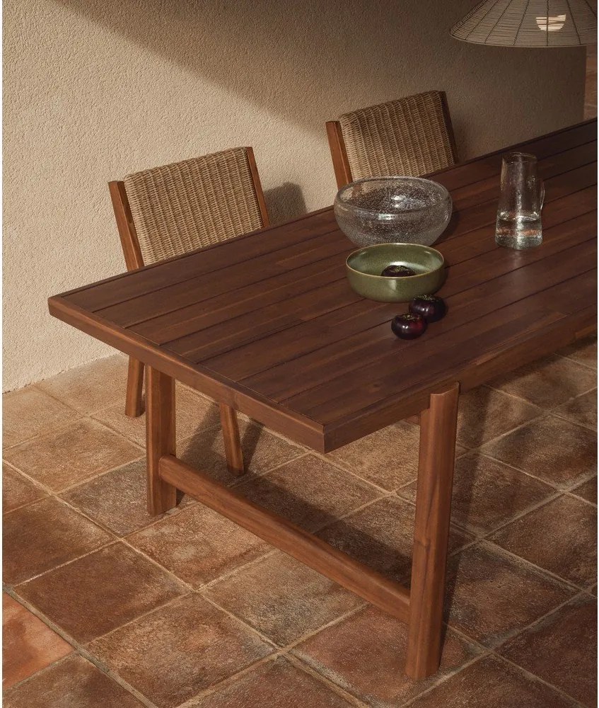 Zahradní jídelní stůl s deskou z akácie 100x200 cm Itani – Kave Home