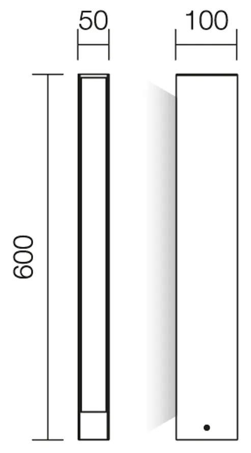 Redo 9472 stojací LED svítidlo Twin hnědo rezavé, 11W, 3000K, 60cm