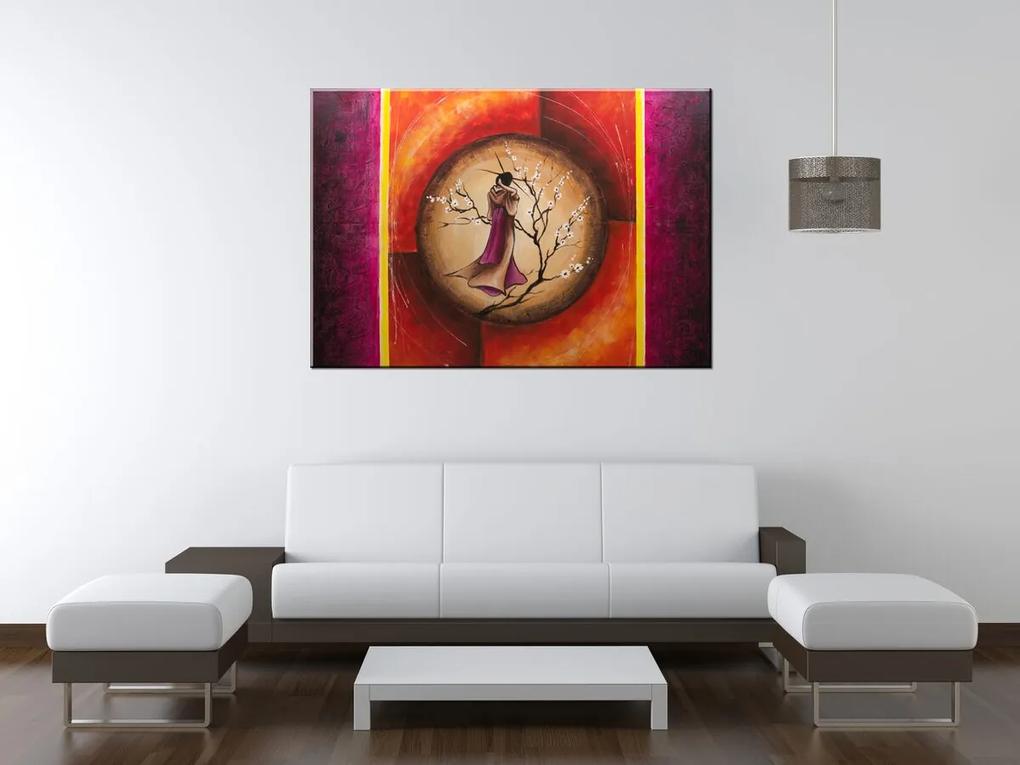Gario Ručně malovaný obraz Sao Chang v kruhu snů Rozměry: 100 x 70 cm