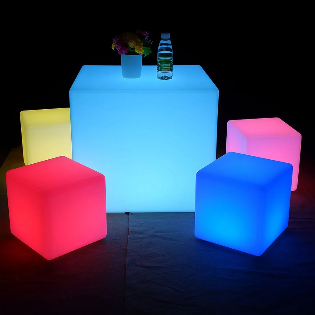 Svítící LED koule 30 cm – 6 RGB + 3 bílé