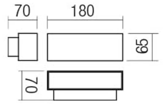 Redo 90095 nástěnné LED svítidlo Planit matně bílé, 10W, 3000K, 18cm