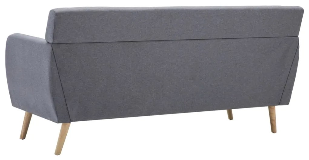 vidaXL Marketos 3místná pohovka textilní čalounění 172 x 70 x 82 cm světle šedá