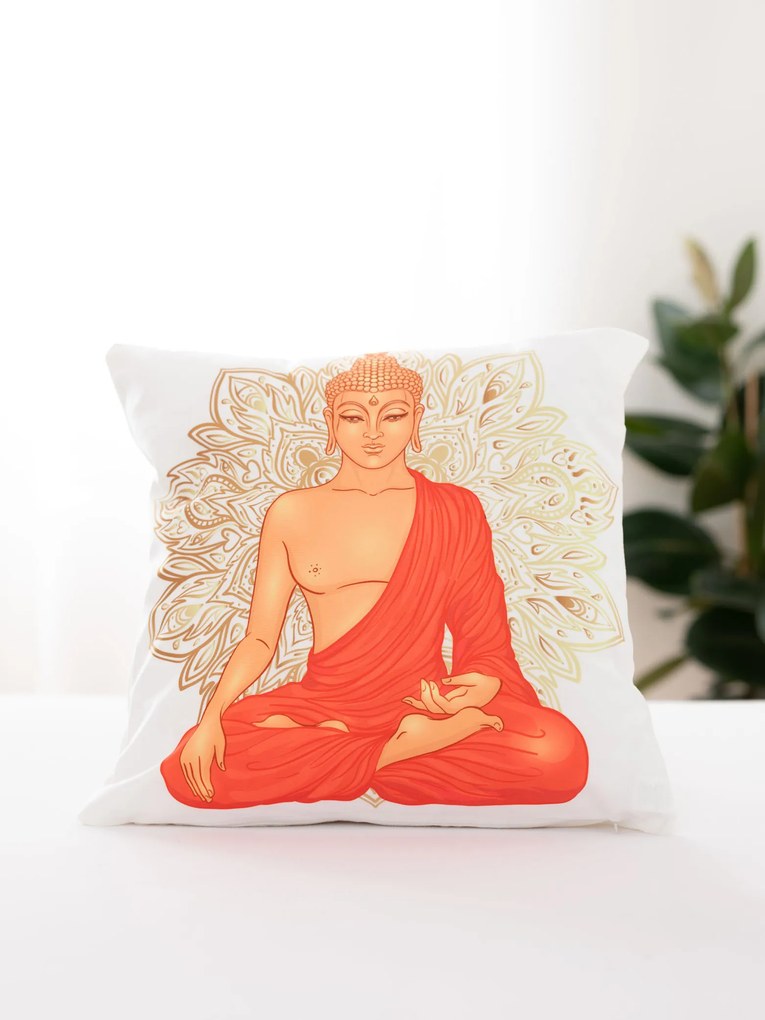 MK Lůžkoviny Povlak na polštář mikroplyš 45 x 45 cm - Buddha 8 L02