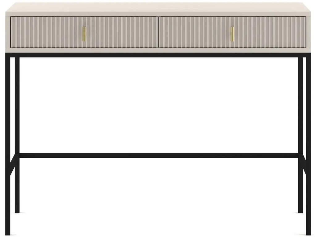 Toaletní stolek Maggiore 104 cm kašmír/černý/zlatý