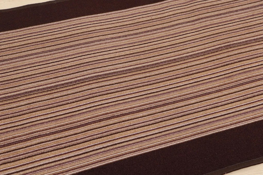 Associated Weavers, Protiskluzový běhoun na míru Carnaby 41, šíře 80 cm, hnědá, chodba / předsíň