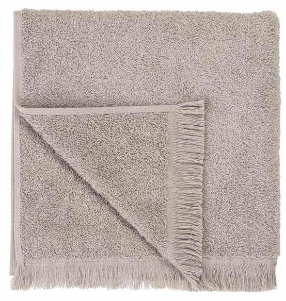 Šedo-hnědý bavlněný ručník 50x100 cm FRINO – Blomus