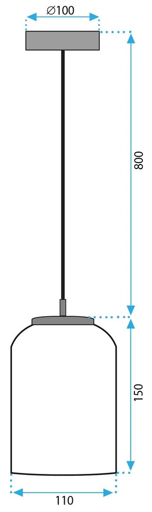 Toolight Závěsné svítidlo s APP1169-1CP