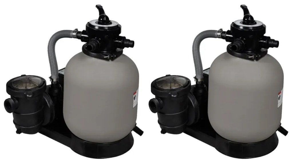 Písková filtrační čerpadla 2 ks 600 W 17 000 l/h 277090