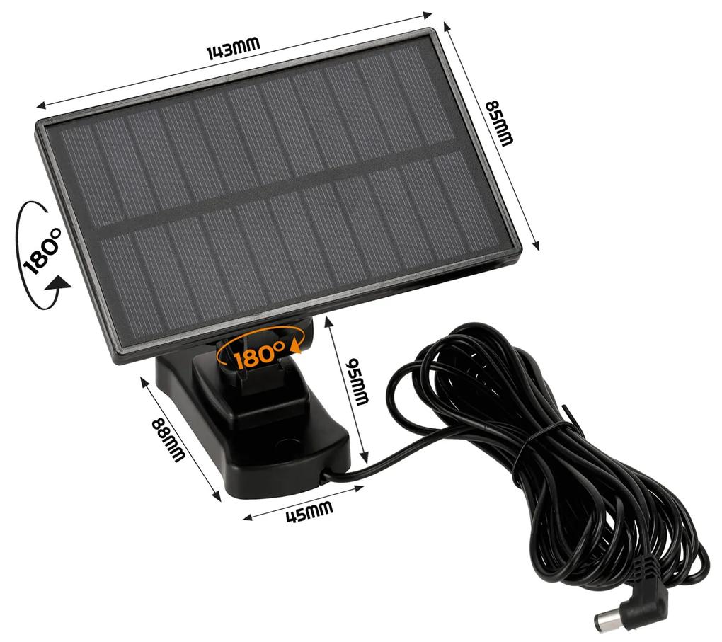 BERGE Solární LED COB lampa s pohybovým senzorem SONGO 16W