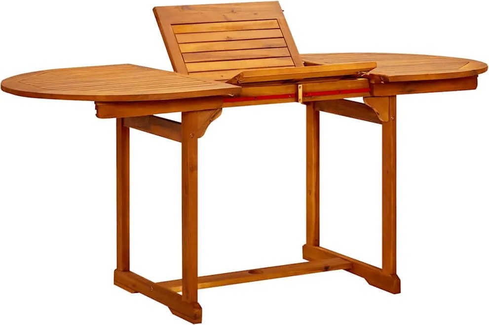 Zahradní jídelní stůl (120–170) x 80 x 75 cm masivní akácie 316567