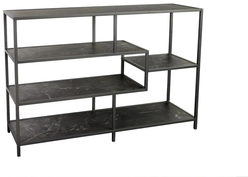 Designový regál Maille 114 cm mramor antracit