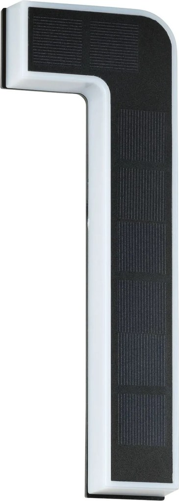 P 79842 Venkovní solární domovní číslo 1 IP44 3000K 0,2W nabíjecí baterie výměnná - PAULMANN