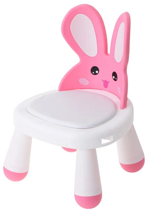 Creative Corner Židle ke krmení a hraní růžová