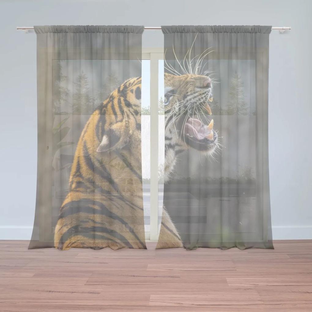 Sablio Záclony Řvoucí tygr: 2ks 150x250cm
