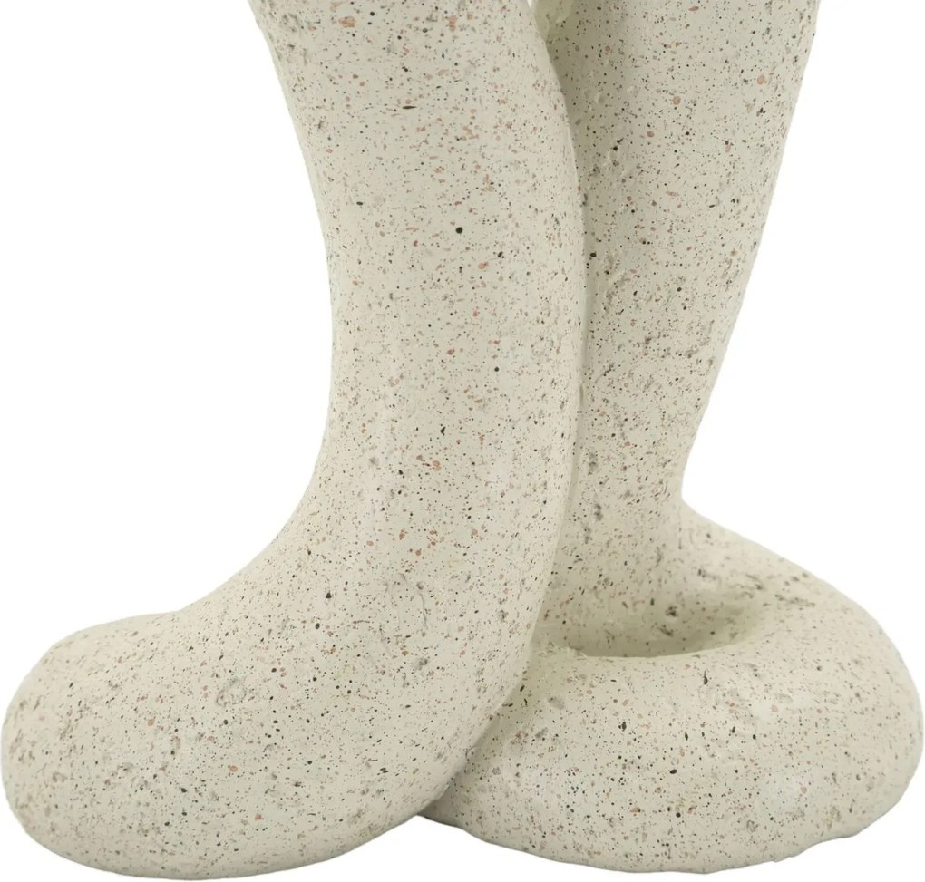 Designový svícen Stons 17,5 cm krémový