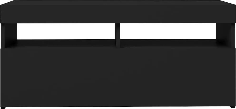 vidaXL TV skříňka s LED osvětlením 90x35x40 cm [804383] Barva: hnědý dub