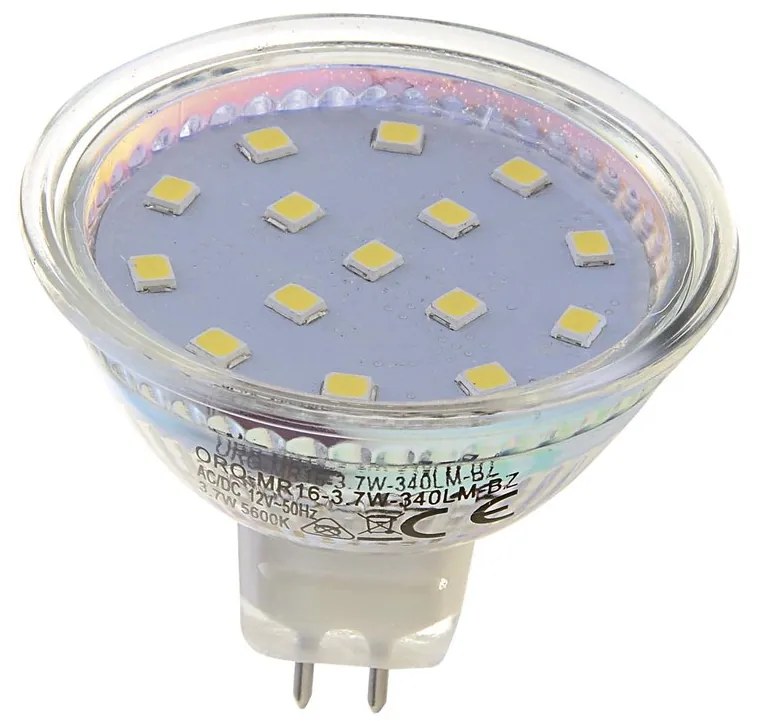 Sapho - LED bodová žárovka 3,7W, MR16, 12V, studená bílá, 340lm, LDP340