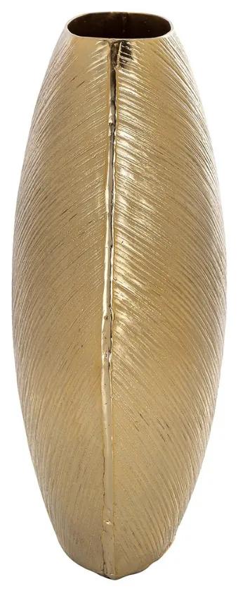 Zlatá kovová váza Richmond Evey 30,5 cm