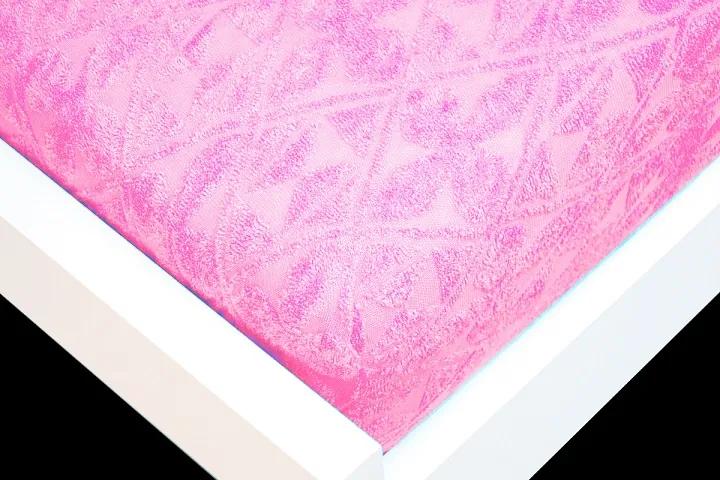TP Žakárové prostěradlo (180 x 200) Premium - Růžová