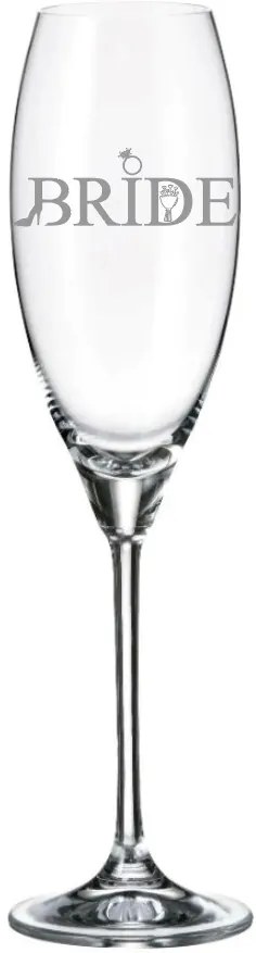 Dekorant svatby Sklenička pro nevěstu BRIDE 290 ml 1 KS