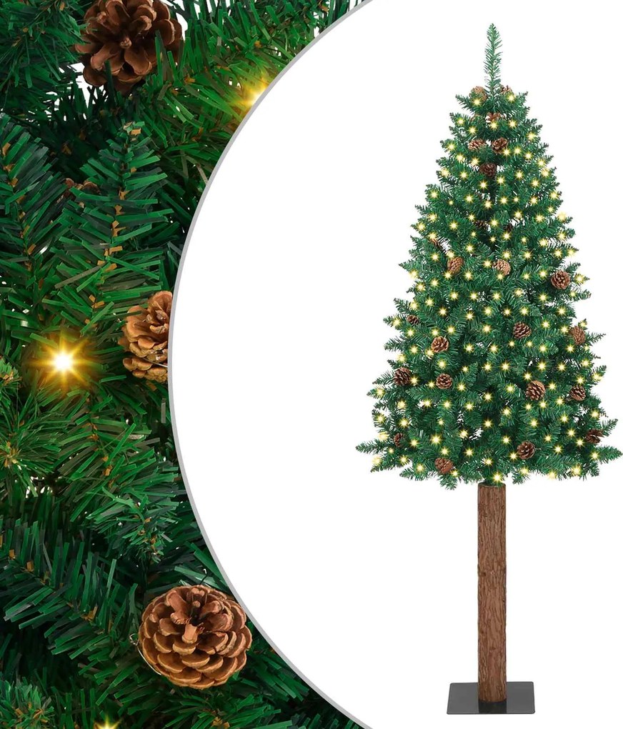 Úzký vánoční stromeček Zelená 210 cm 3394873
