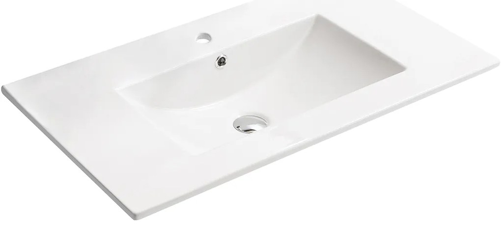 CERANO - Keramické umyvadlo Todo - bílá lesklá - 80x47 cm
