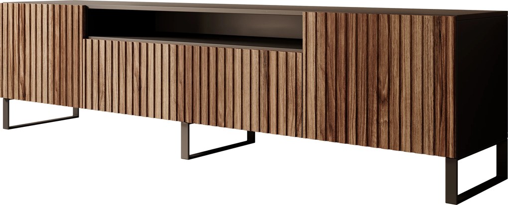 ADRK Furniture Šatní skříň RTV Miro na stojan RTV-MIRS-BK