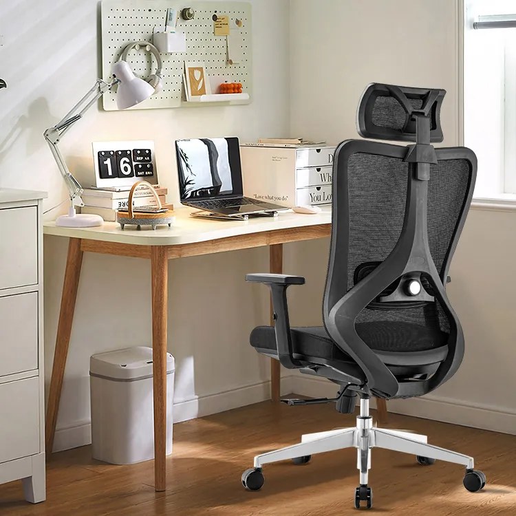Kancelářská ergonomická židle Neoseat AMADORA — síť / látka, černá, nosnost 150 kg