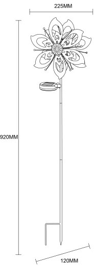 Globo 36571 - LED Solární dekorace LED/0,06W/3,2V IP44