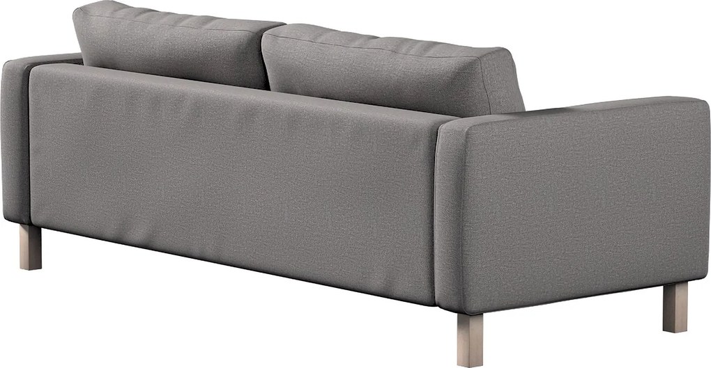 Potah na pohovku IKEA Karlstad 3-místná, nerozkládací, krátký barva šedá látka pletený vzor