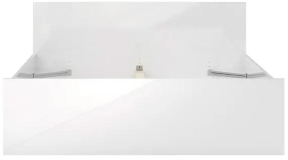 NEW:Postel Simple 213 160x200 cm bílý lesk