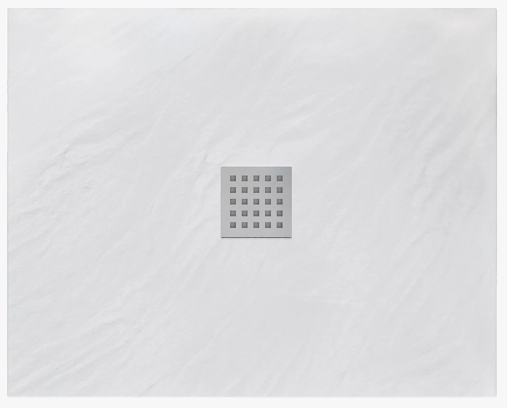 Rea Black Rock, konglomerátová sprchová vanička 120x90x3, 5 cm, bílá, REA-K5582