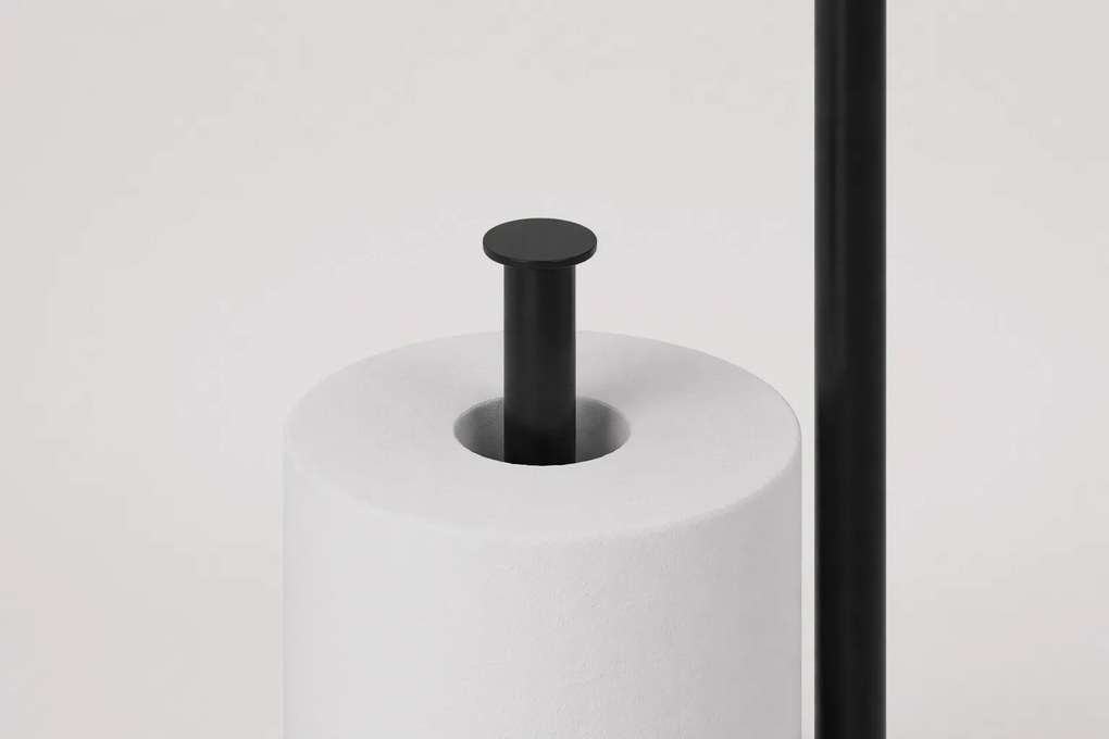 Stojan na toaletní papír PAPER STAND KS-46 černý 64 cm