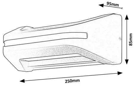 Rabalux 77174 - LED Venkovní nástěnné svítidlo KOBARID LED/20W/230V IP54