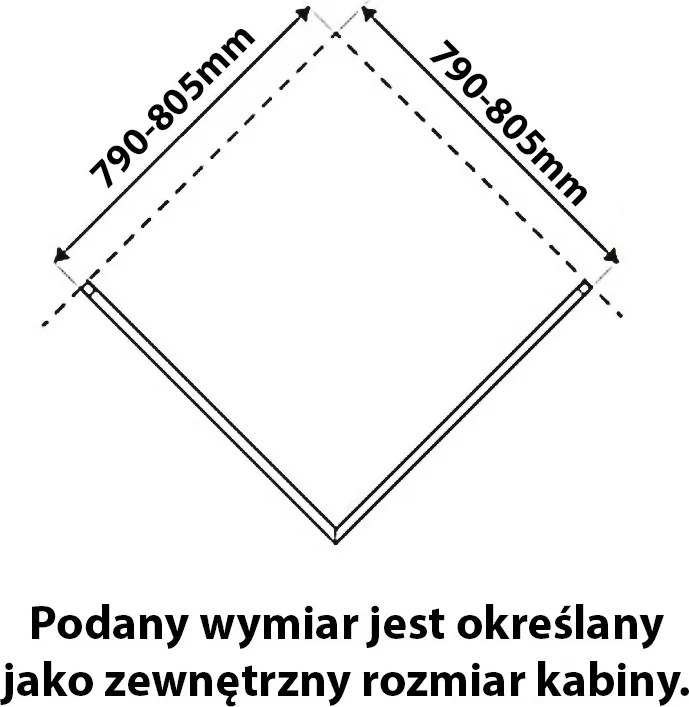 BPS-koupelny Čtvercový sprchový kout HYD-SK08B 80x80 zlatá kartáčovaná/transparent - bez vaničky