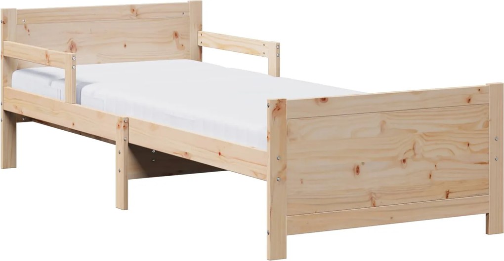 Rám postele s rozšiřovací matrací s čelo Hnědá 80 x 200 cm 3385958