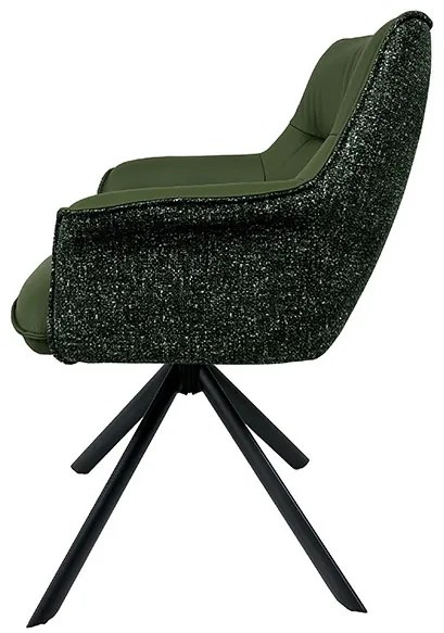 Designová otočná židle Kahikilani zelená