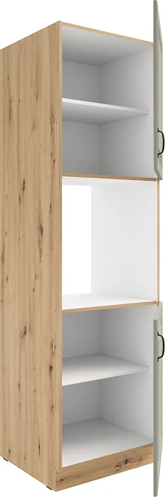 Kuchyňská linka STILO ac | 120 + 230 cm | PREMIUM BOX zásuvky | UNI dvířka | artisan/světle šedá