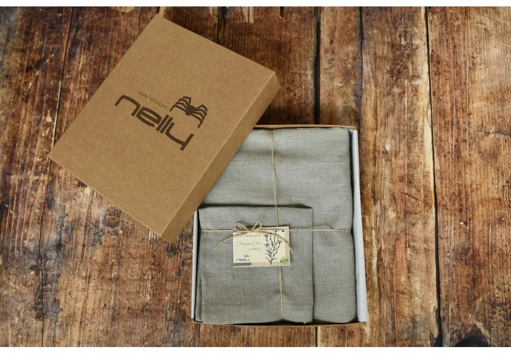 Nelly Lněný povlak na polštář - přírodní Rozměr: 50/50 CM ZIP