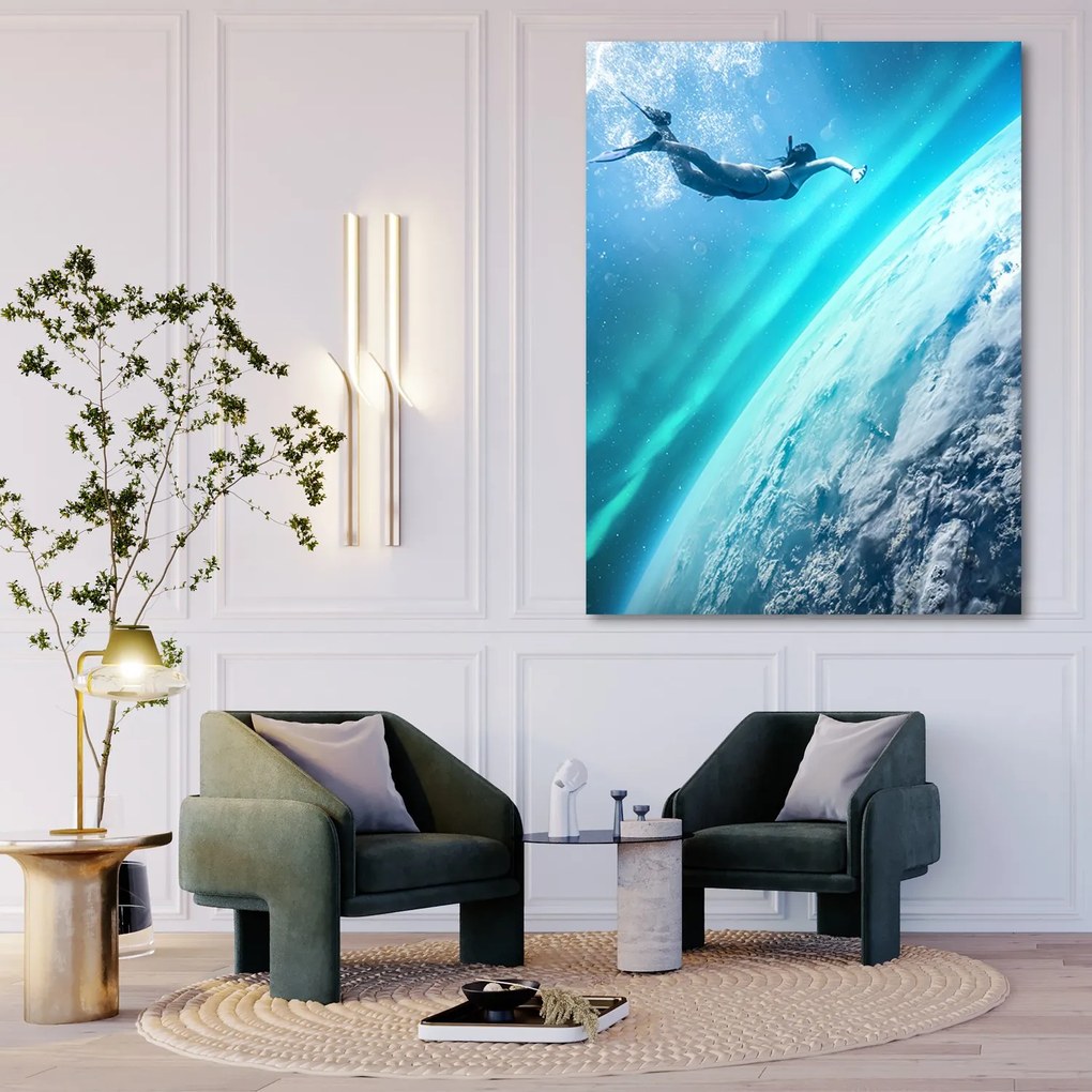 Gario Obraz na plátně Vesmírné potápění - Alex Griffith Rozměry: 40 x 60 cm