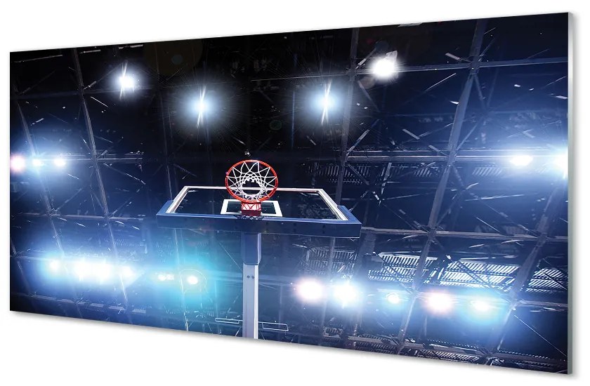 akrylový obraz světla košík 125x50 cm