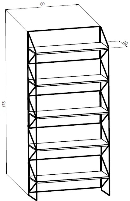 Fleysen Regál #1210 Barva: Bílá RAL 9016 MATT