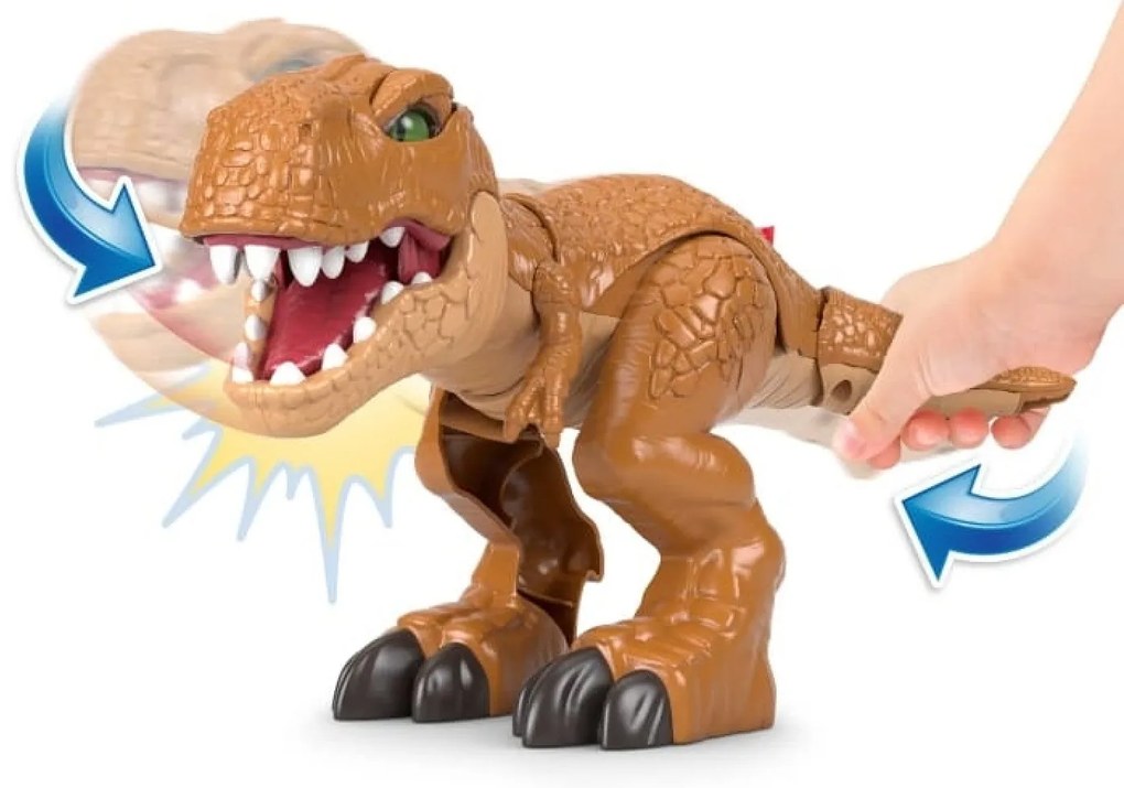 Fisher price imaginext jurský svět t-rex 36 cm, mattel hfc04