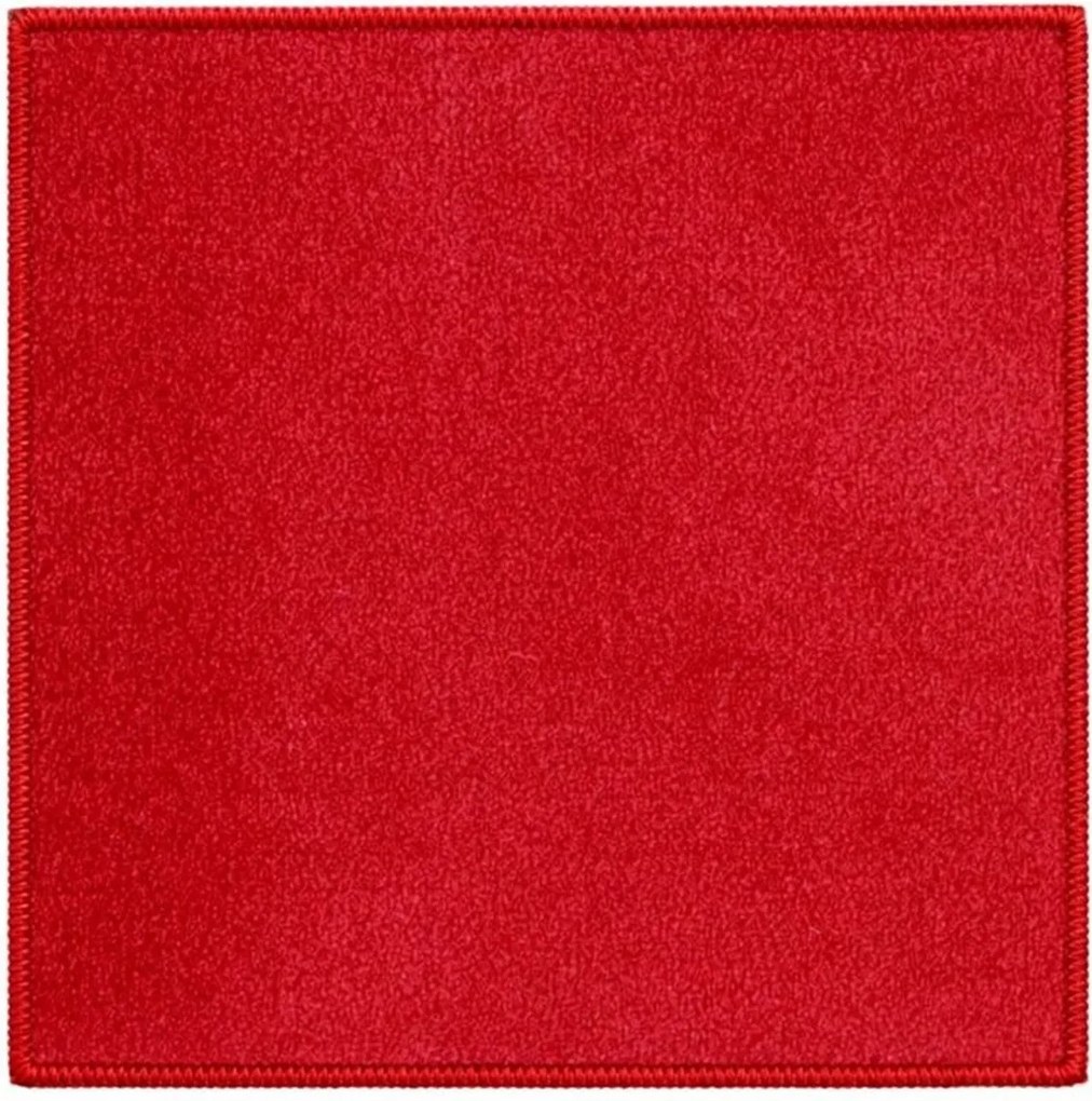 AladinWorld Expres, Kusový koberec Monarch red čtverec, 200x200, červená, chodba / předsíň