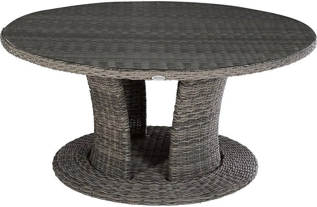 DEOKORK Ratanový stůl jídelní BORNEO LUXURY průměr 160 cm (šedá)