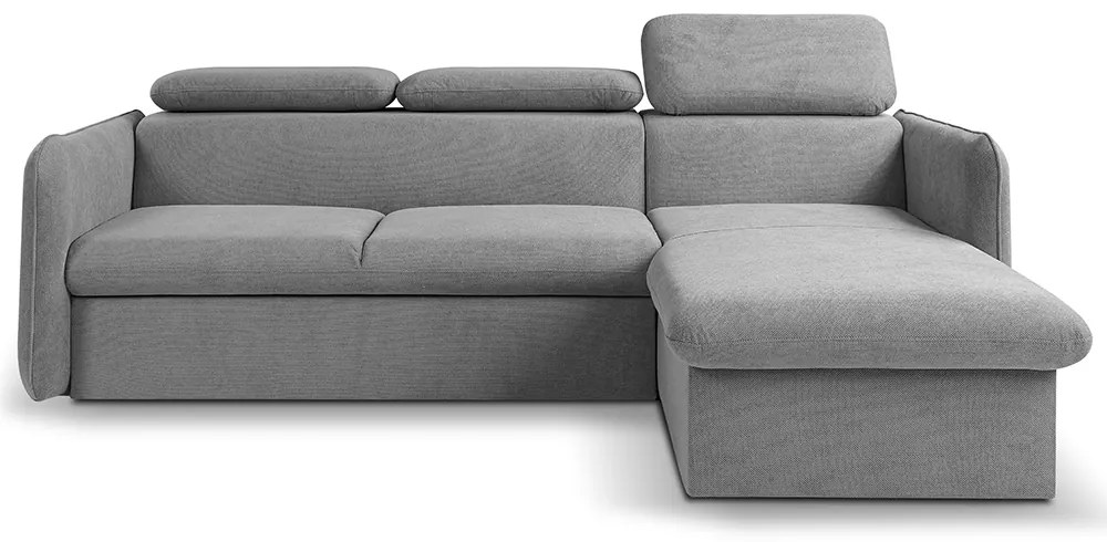 Malá sedací souprava SLIM | 235x179 cm | PRAVÁ | 60 starorůžová | rozkládací + úložný prostor
