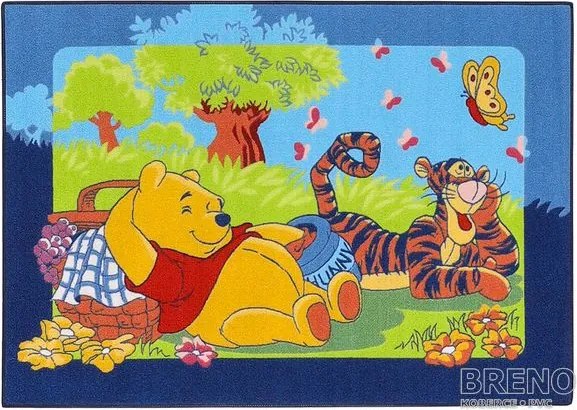 Breno Kusový koberec WINNIE W43 - Winnies Picnic, 95x133 cm, Vícebarevné
