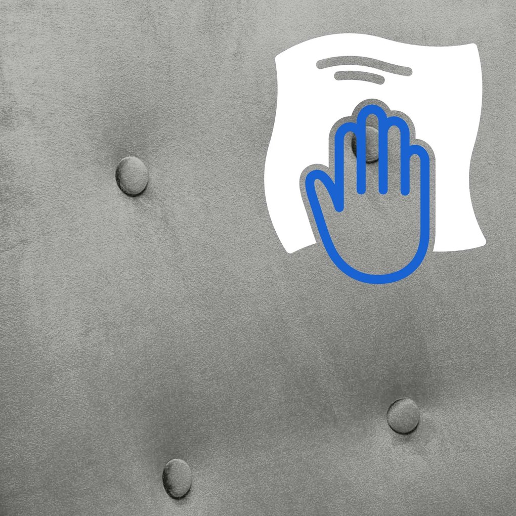 Houpací křeslo Sanka samet – šedá