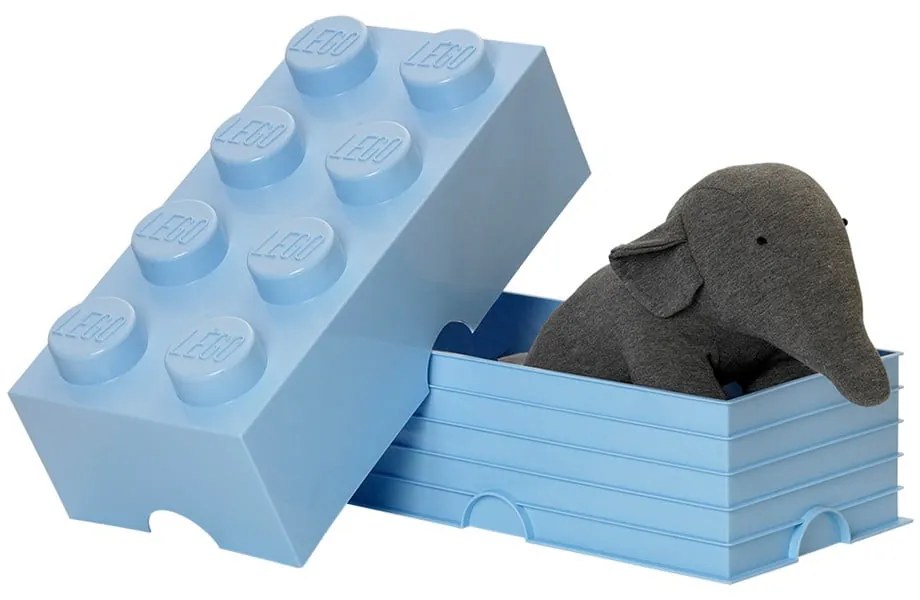 Světle modrý úložný box LEGO®