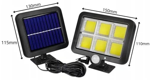 Solární LED lampa BY-F100 - 120 COB